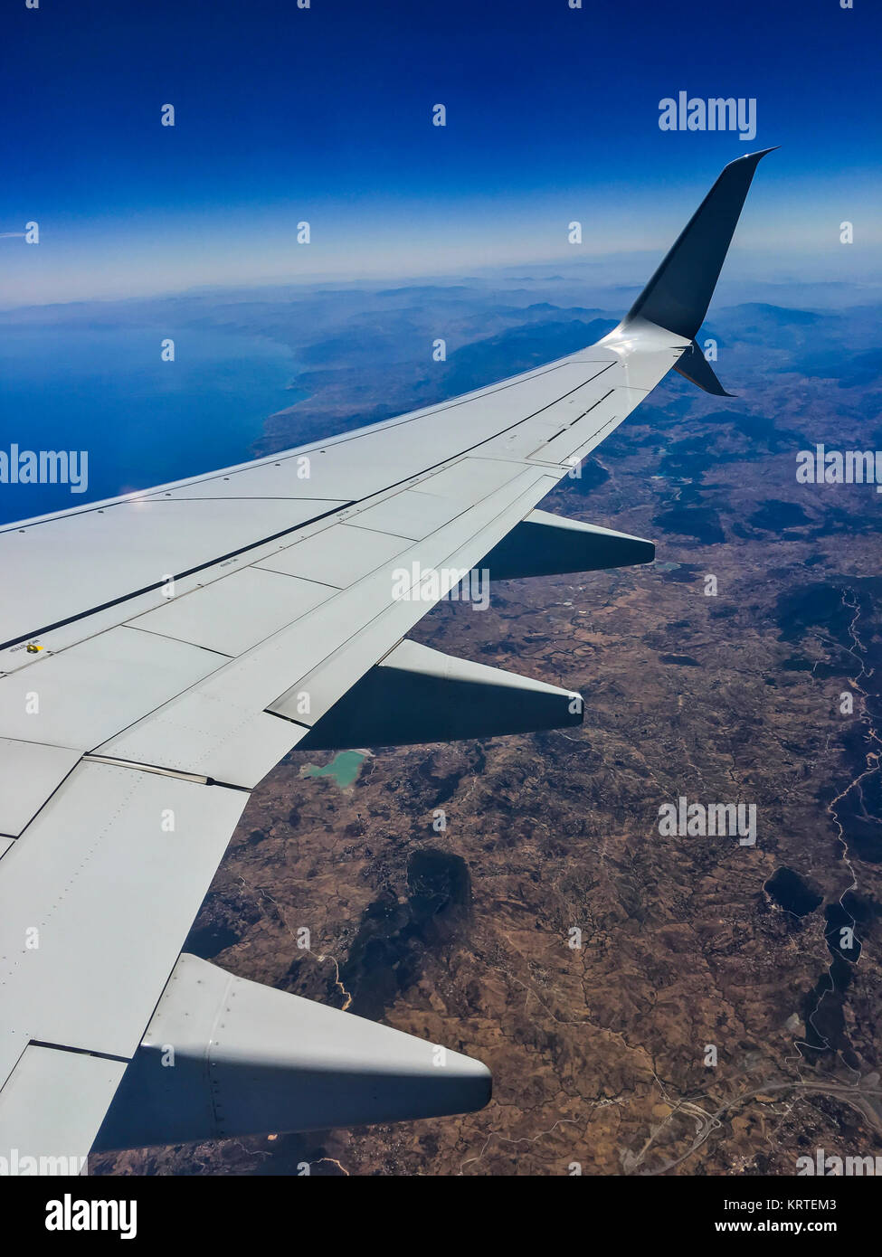 Earth from The Plane Stock Photo - Alamy
