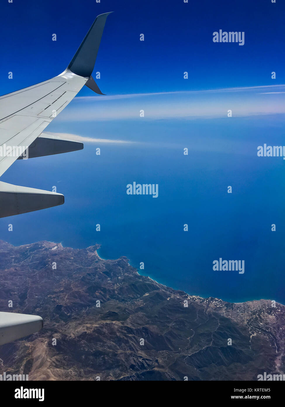 Earth from The Plane Stock Photo - Alamy