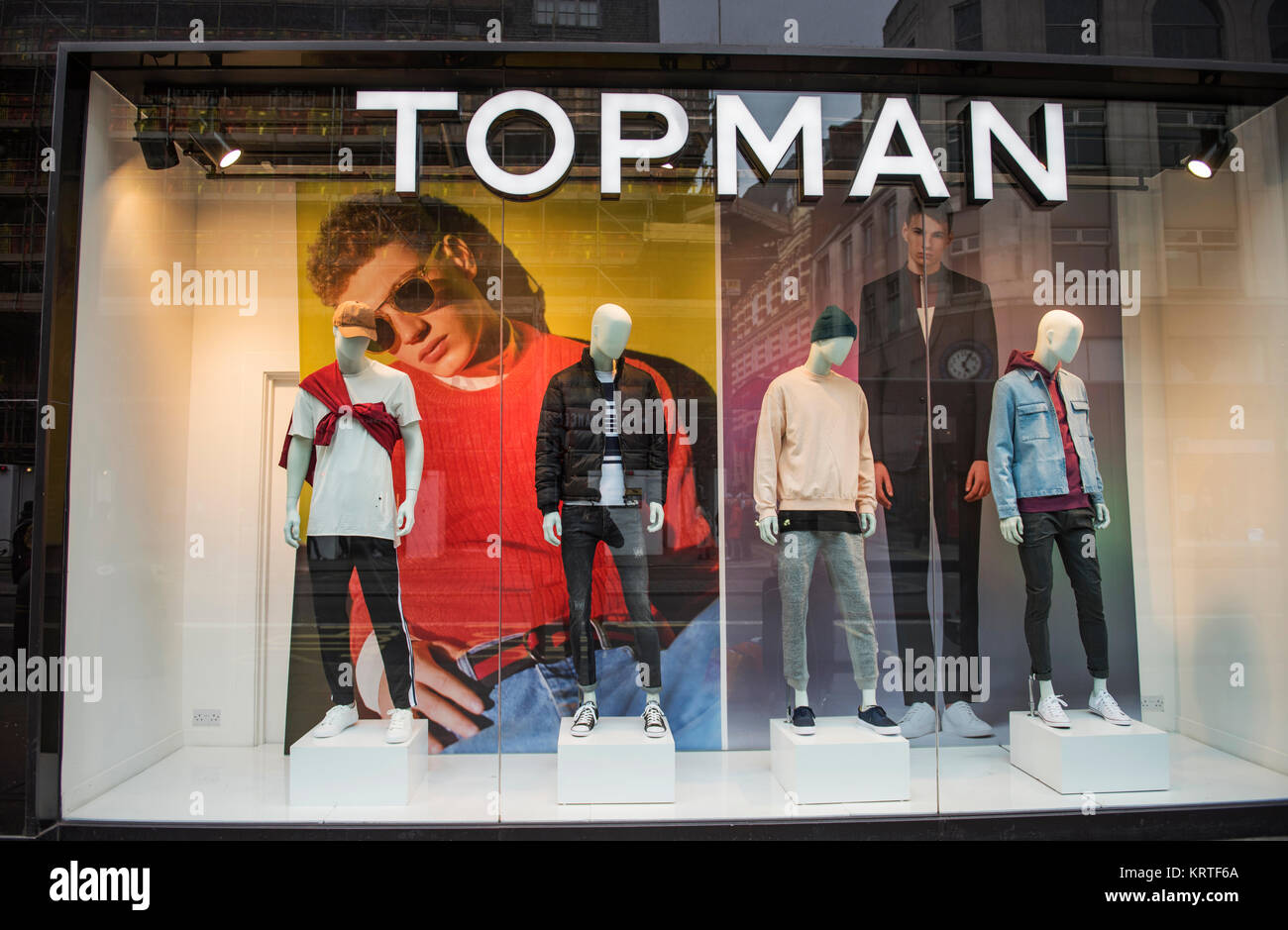 London, UK - February 19, 2017:Topman brand showcase in London city ...
