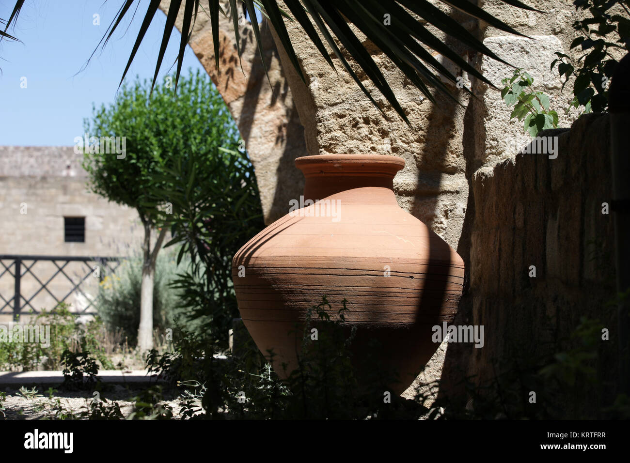 Rhodes - the medieval building of the Hospital of the Knights.At ...