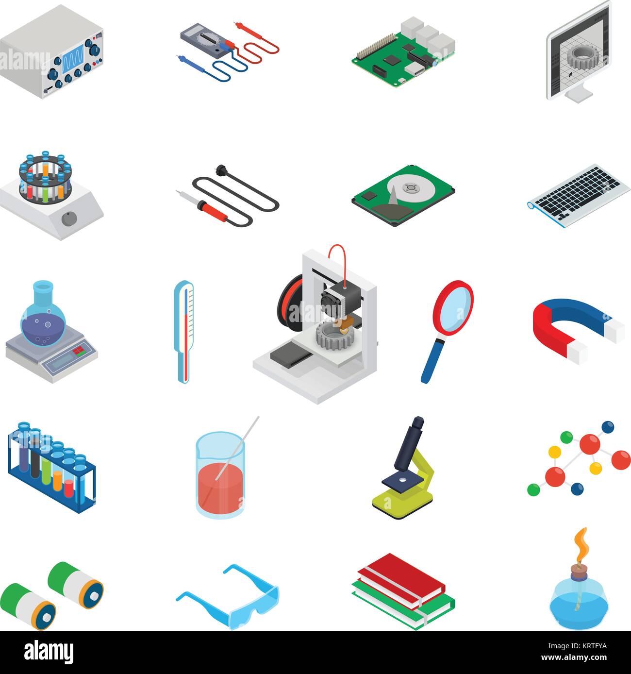 3d printer vector vectors hi-res stock photography and images - Alamy