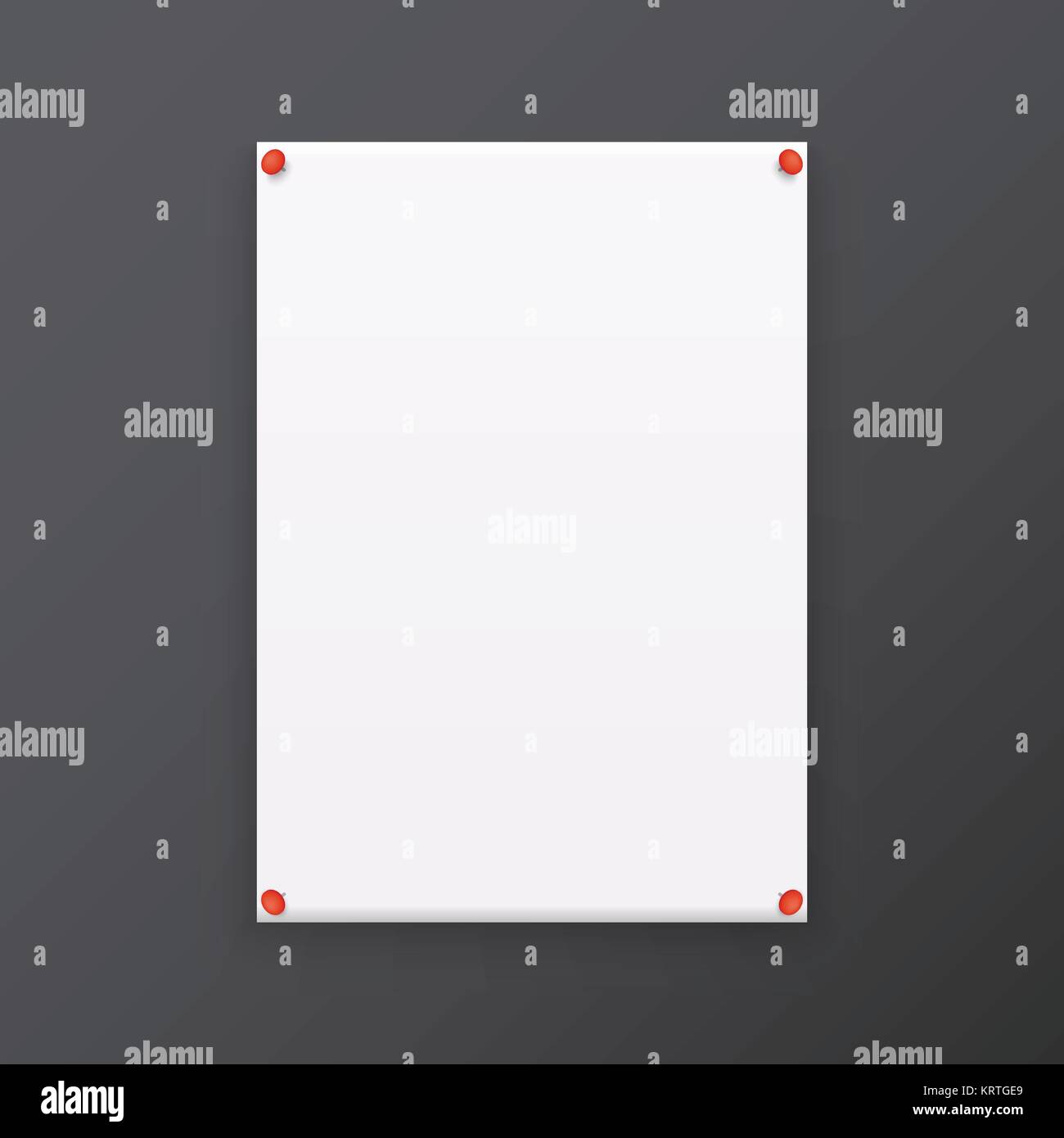 Vector A4 mockup isolated on black background Stock Vector Image & Art ...