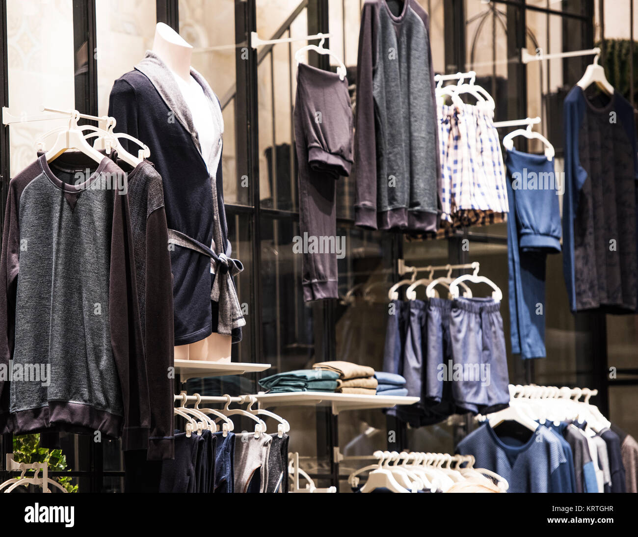 Men clothing store Stock Photo - Alamy