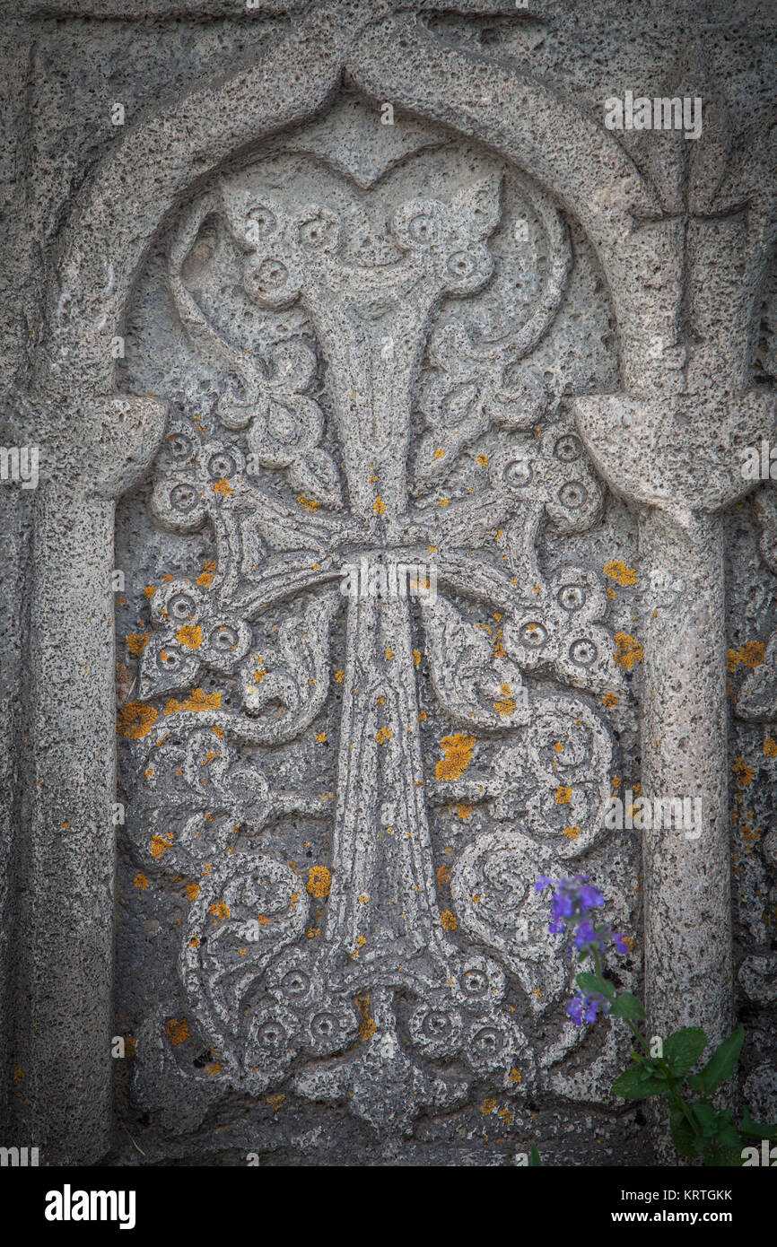 Stone carved cross Stock Photo - Alamy