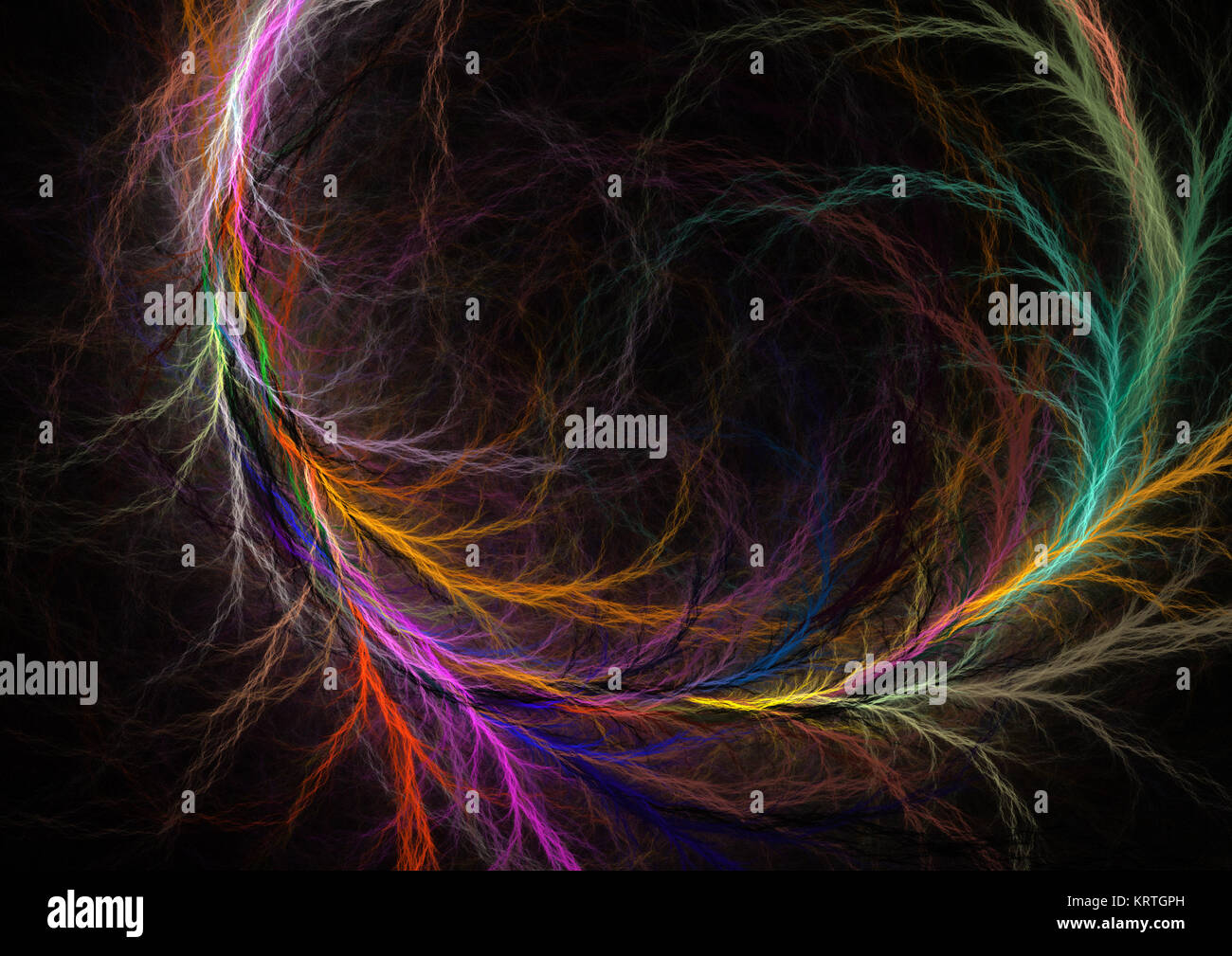 Fractal flame, abstract digital image Stock Photo - Alamy