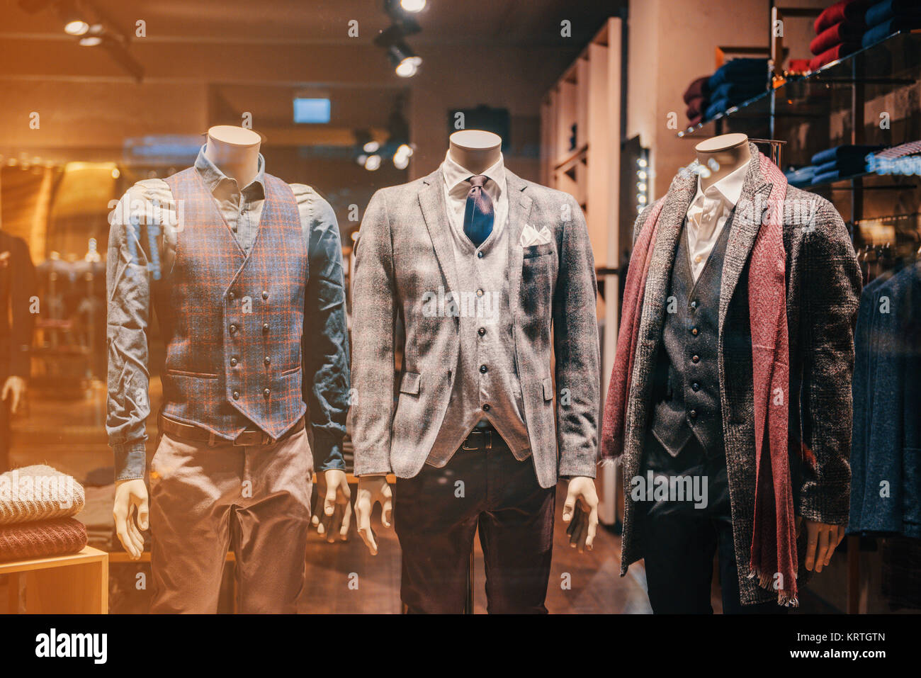 Men clothing store Stock Photo - Alamy