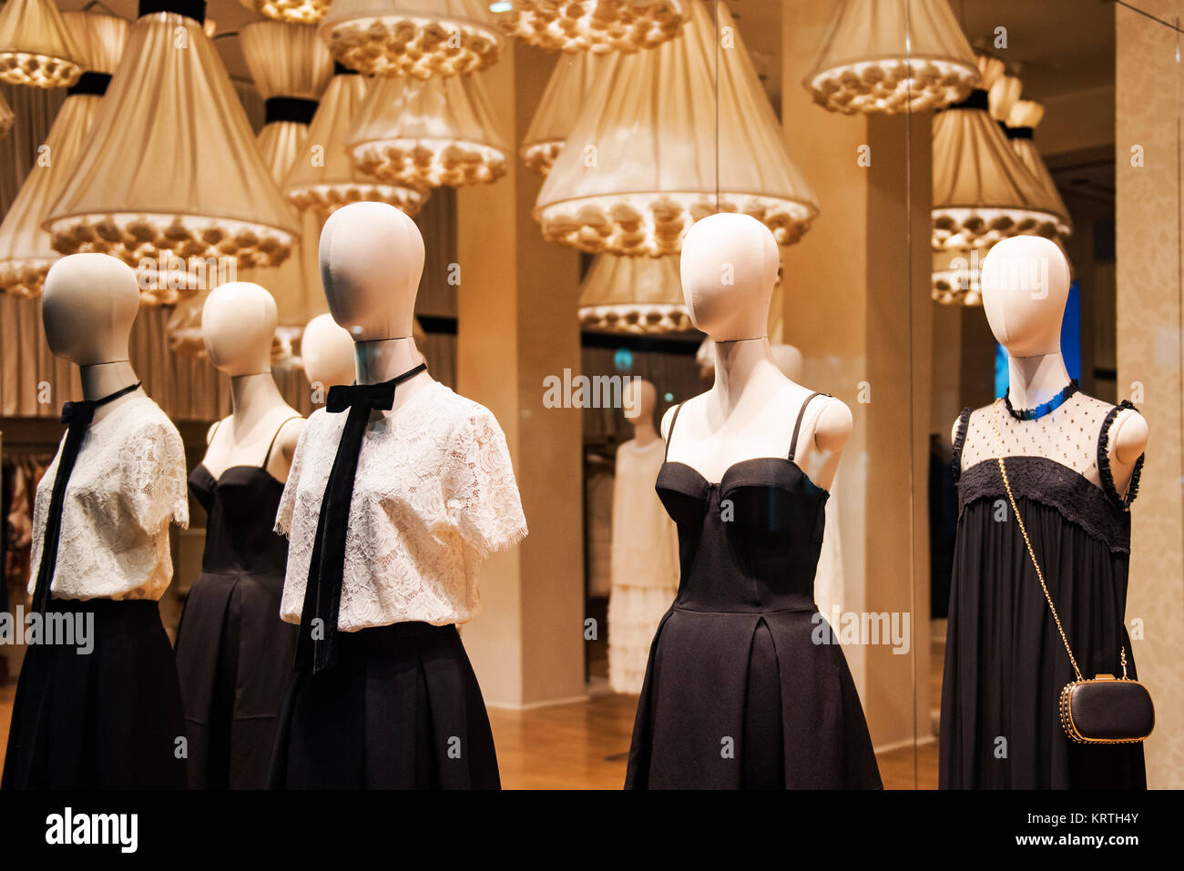 Women clothing store display Stock Photo - Alamy