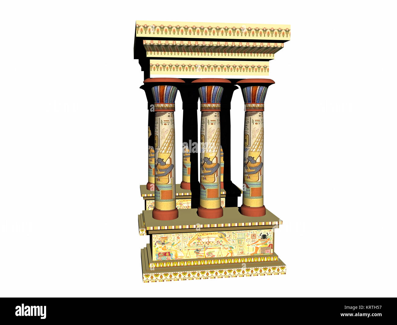 exempted egyptian arcade Stock Photo - Alamy