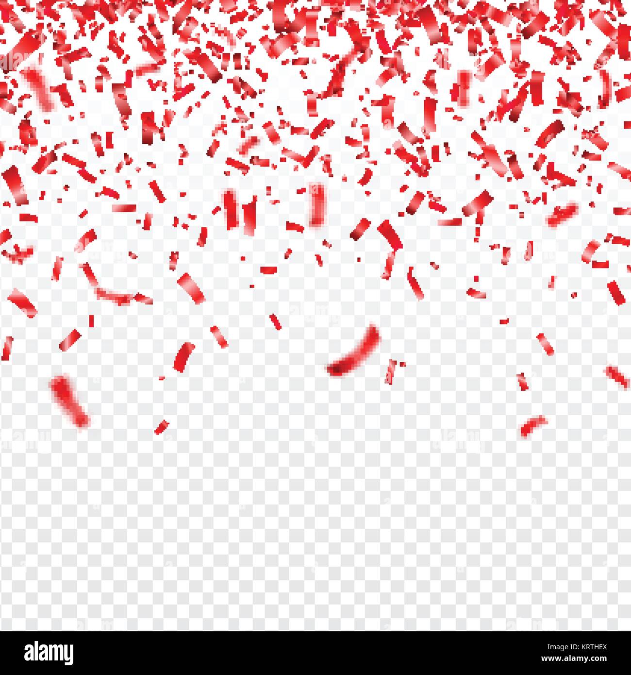 Red Falling Confetti Png