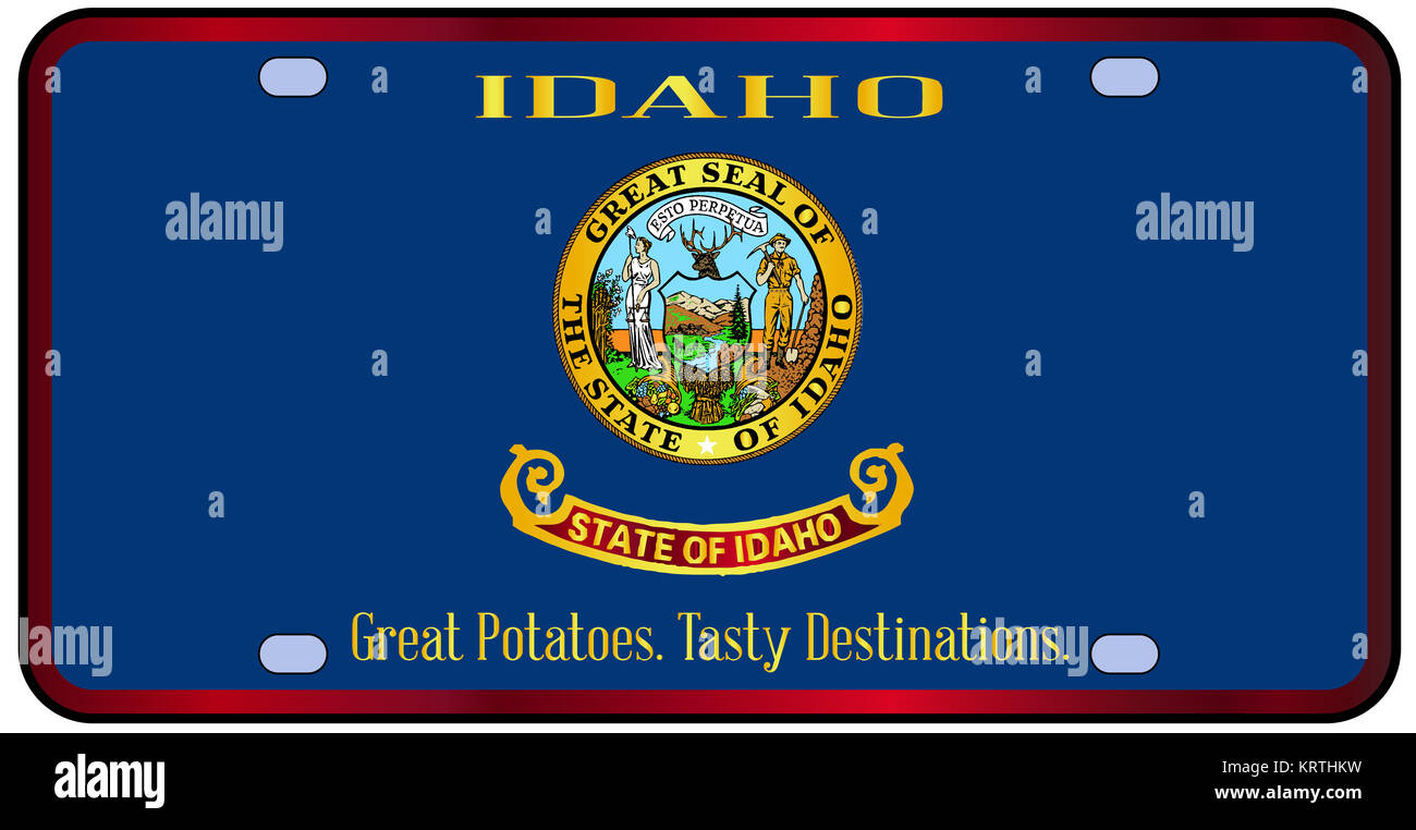 License plate idaho usa hi-res stock photography and images - Alamy
