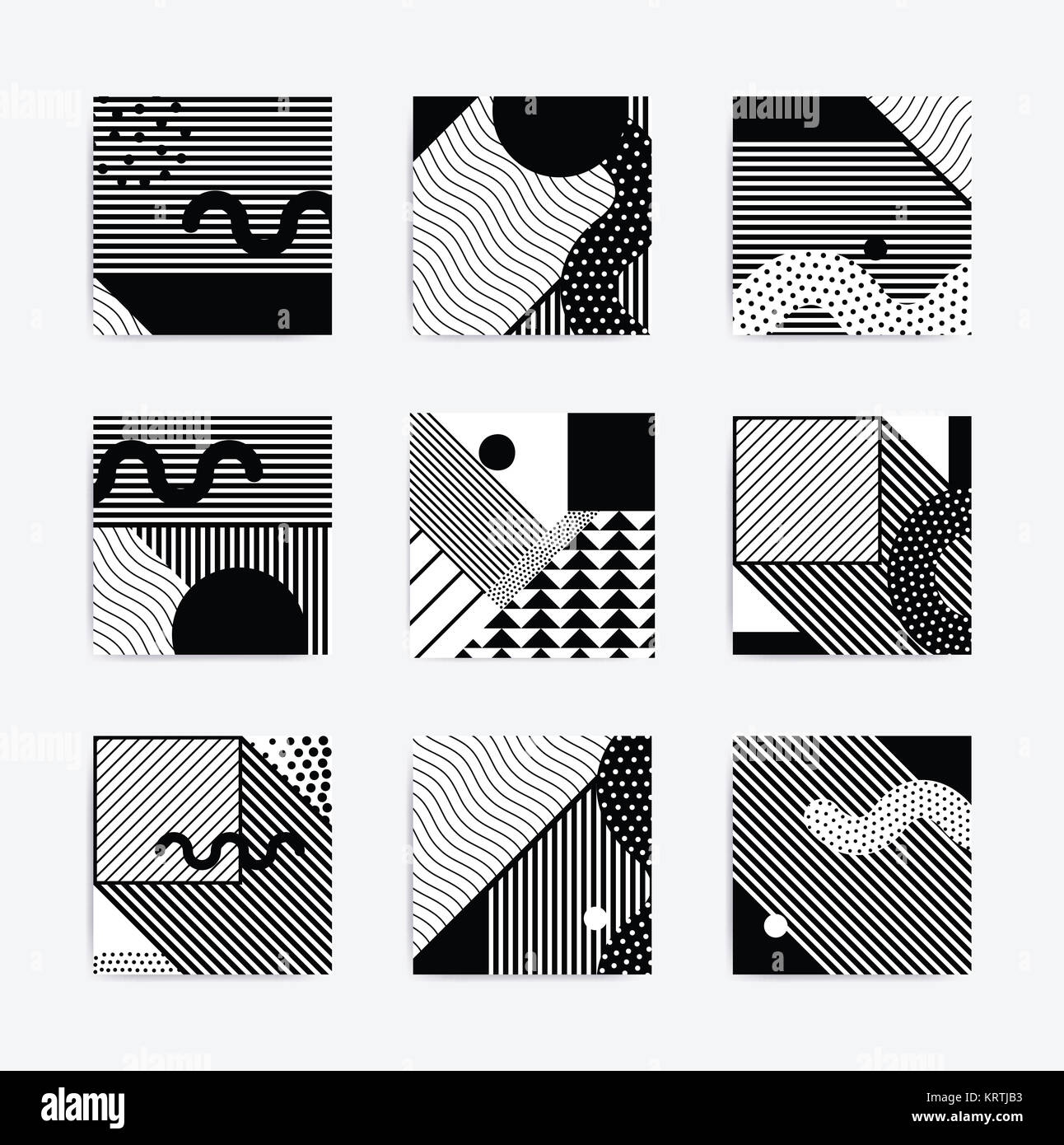 Vector seamless patterns set Stock Photo - Alamy