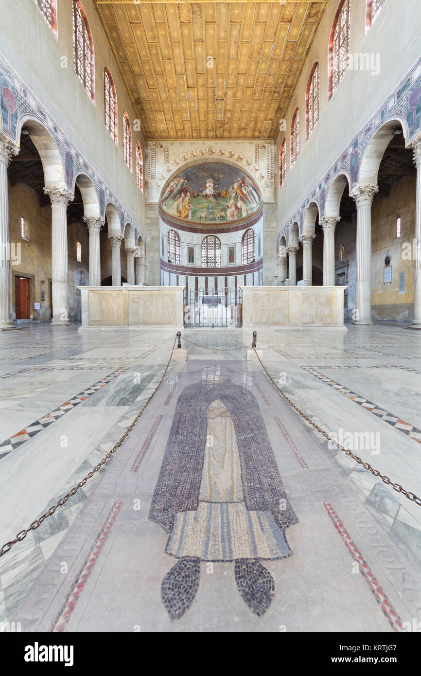 Basilica of Saint Sabina (the oldest extant Roman basilica in Rome with ...