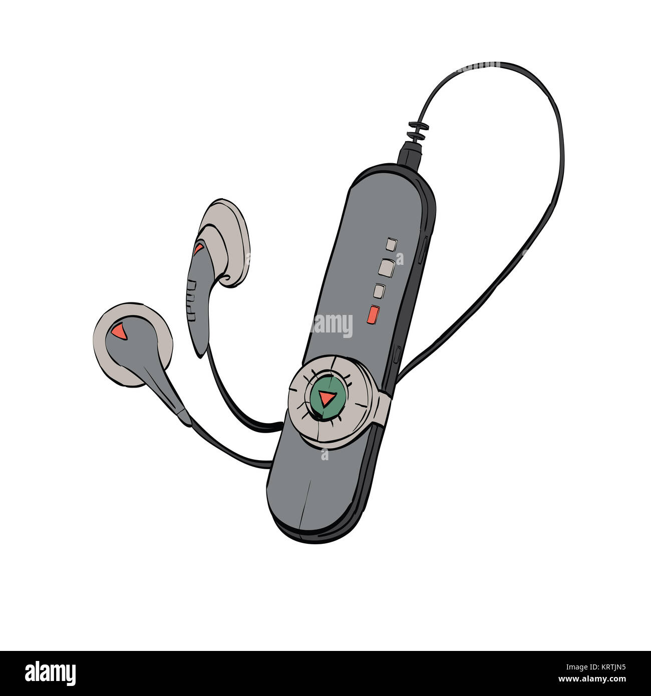 Mobile audio player, listening to music and radio Stock Photo - Alamy