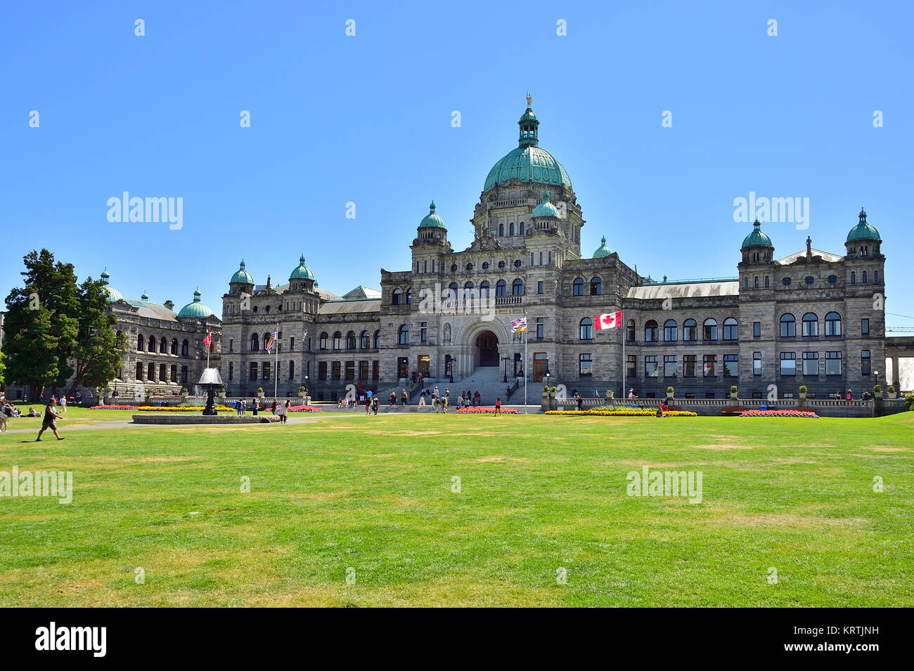 A horizontal view of the British Columbia Legislative buildings located ...