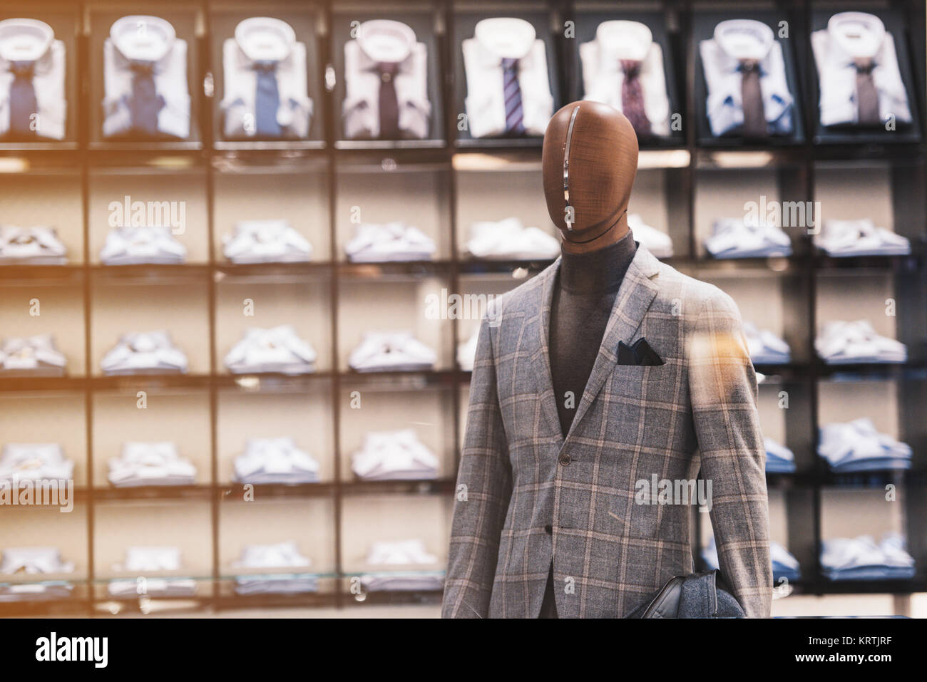 Luxury men clothing store Stock Photo - Alamy