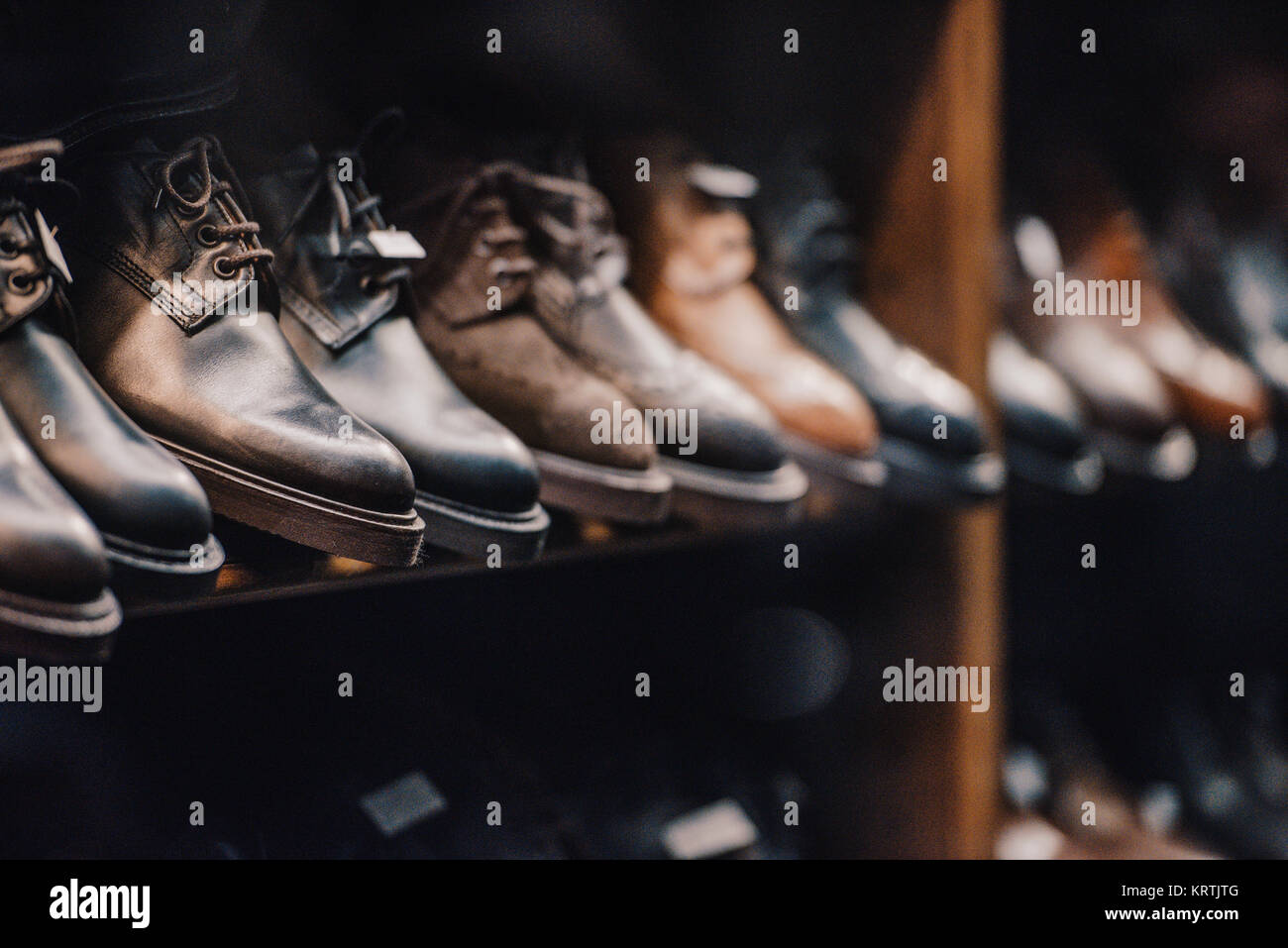 Man shoes store Stock Photo - Alamy