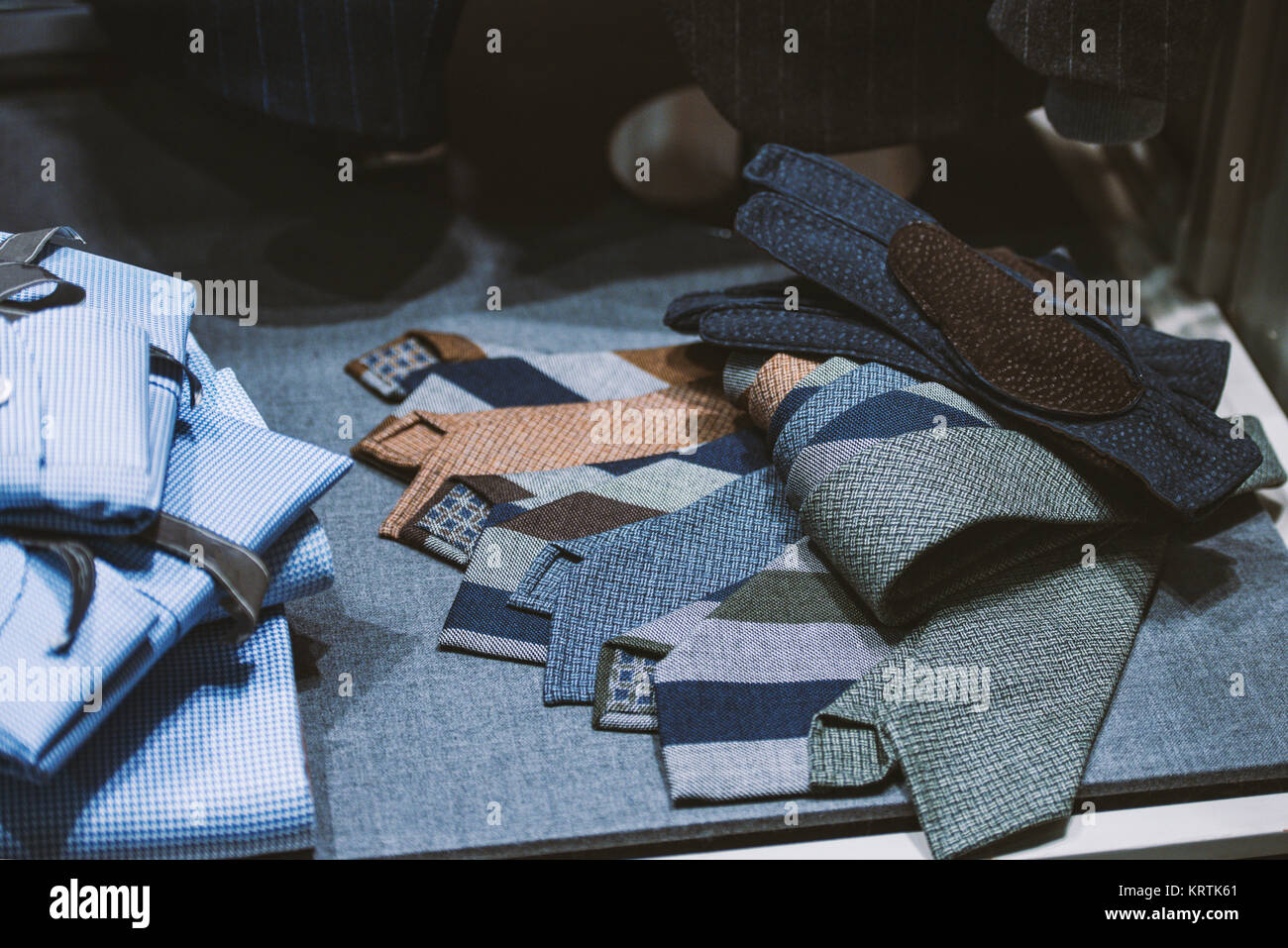 Men ties in a shop Stock Photo - Alamy
