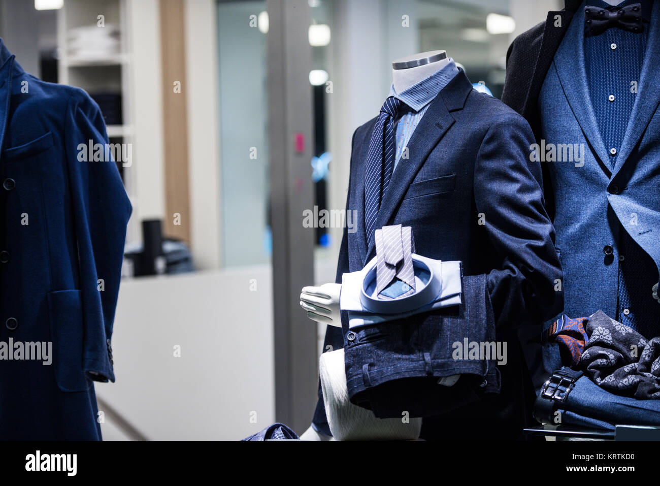 Men elegant clothing showcase Stock Photo - Alamy