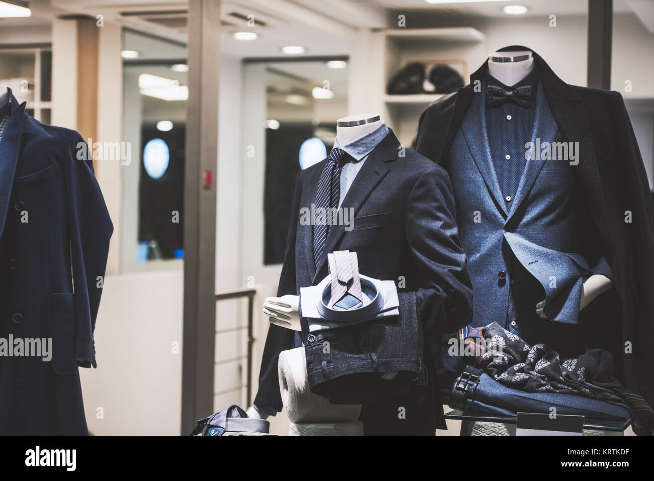 Men elegant clothing showcase Stock Photo - Alamy