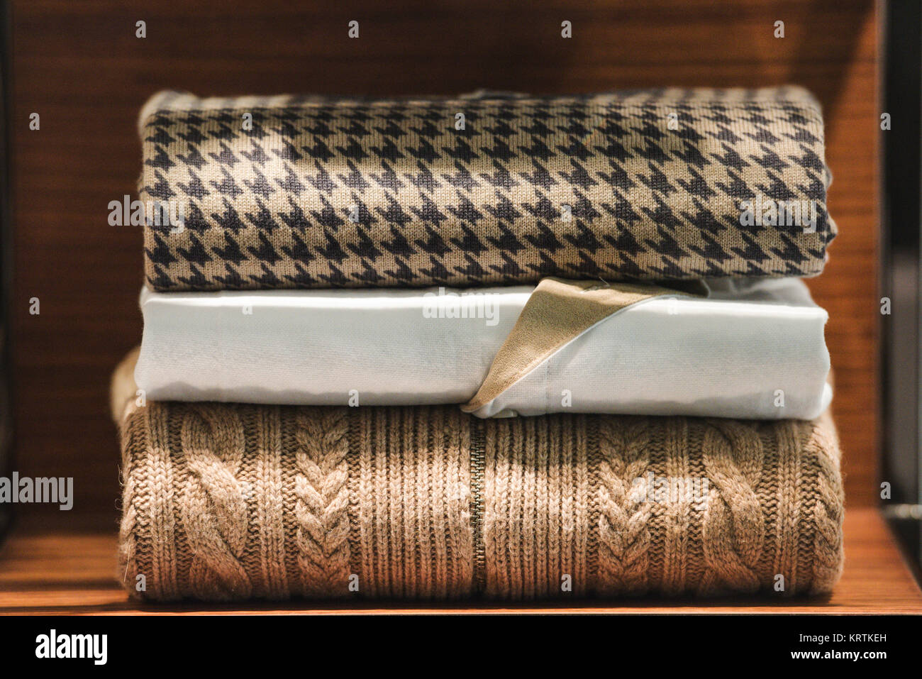 Men clothing stack Stock Photo - Alamy