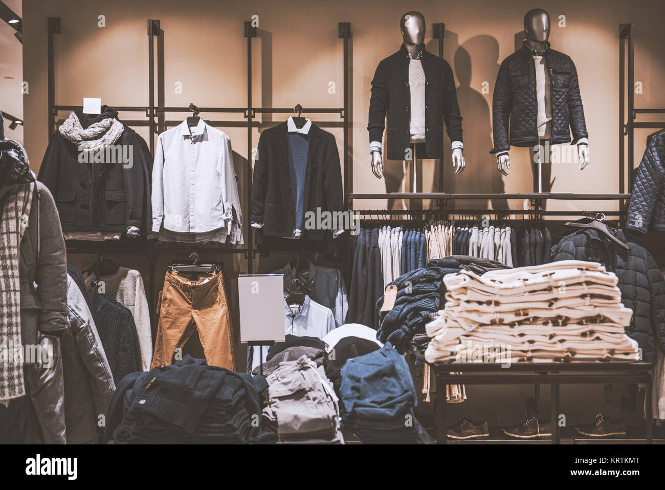 Men clothing store Stock Photo - Alamy