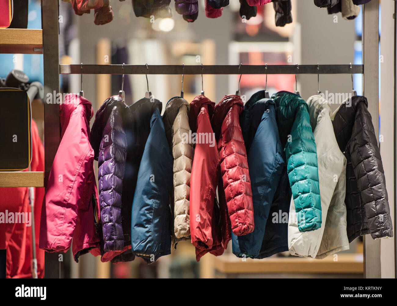 children winter jackets Stock Photo - Alamy