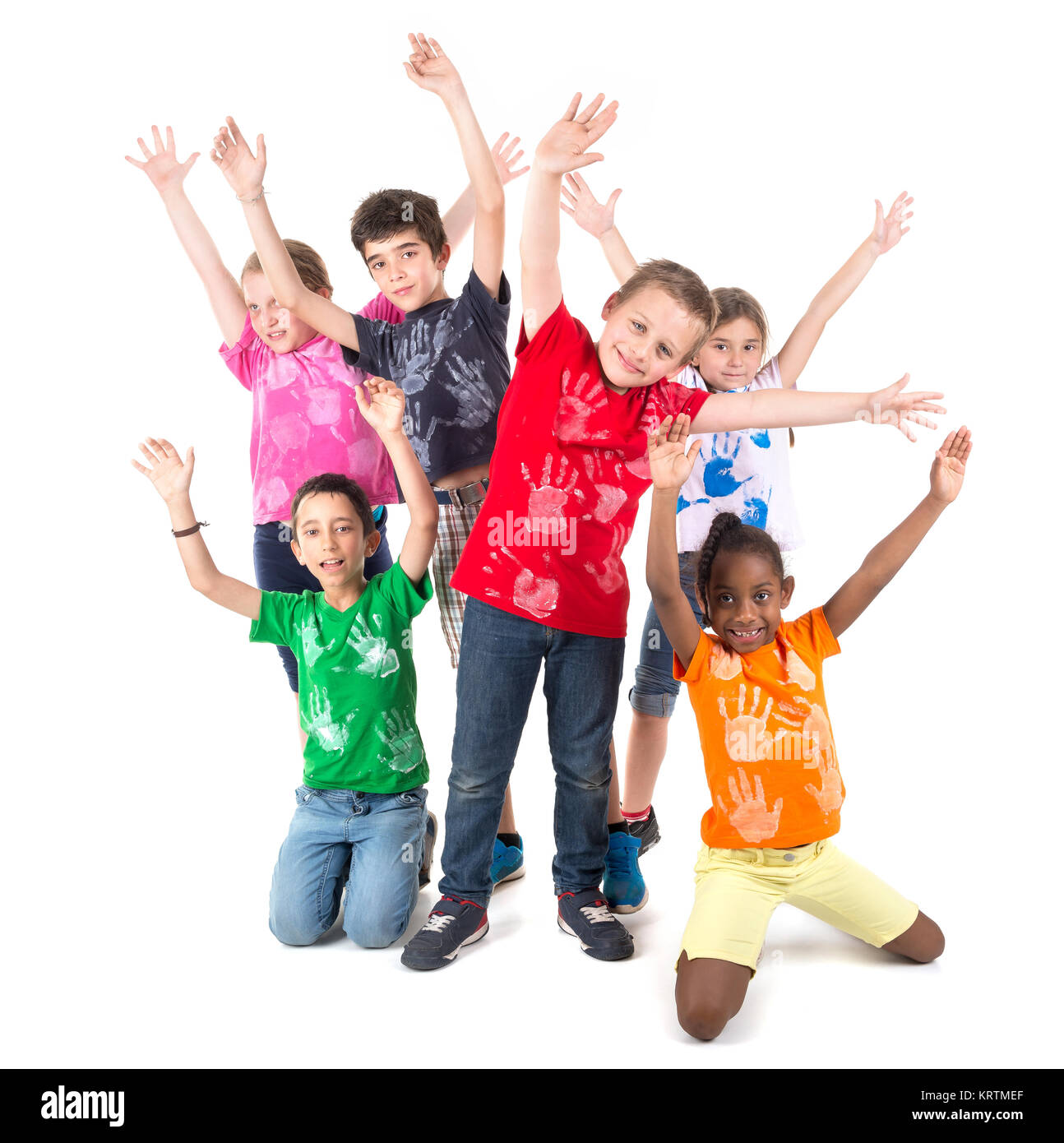 Group of kids Stock Photo - Alamy
