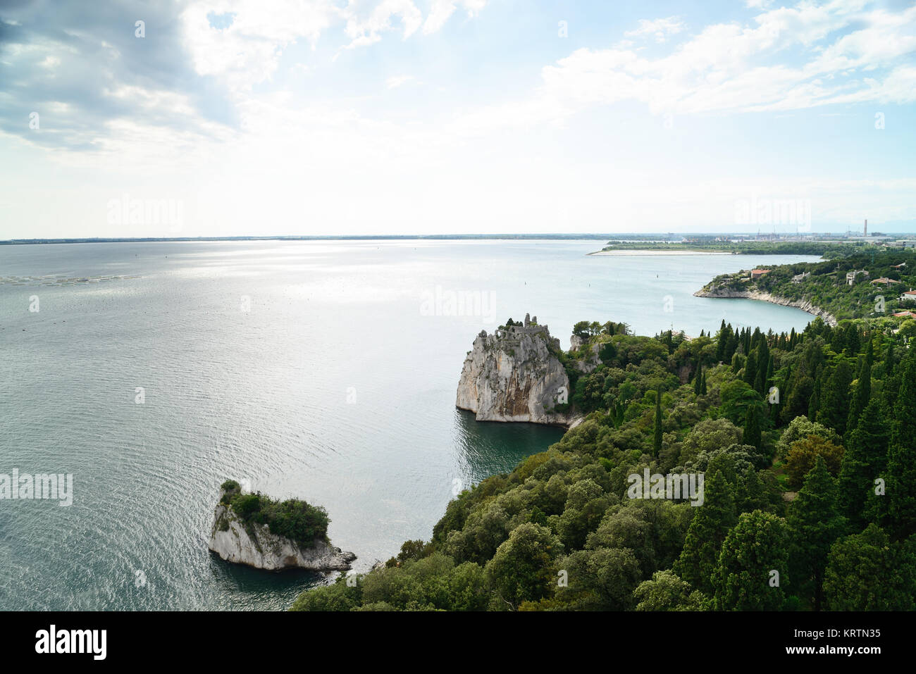 Old Duino Castle and Adriatic sea Stock Photo - Alamy