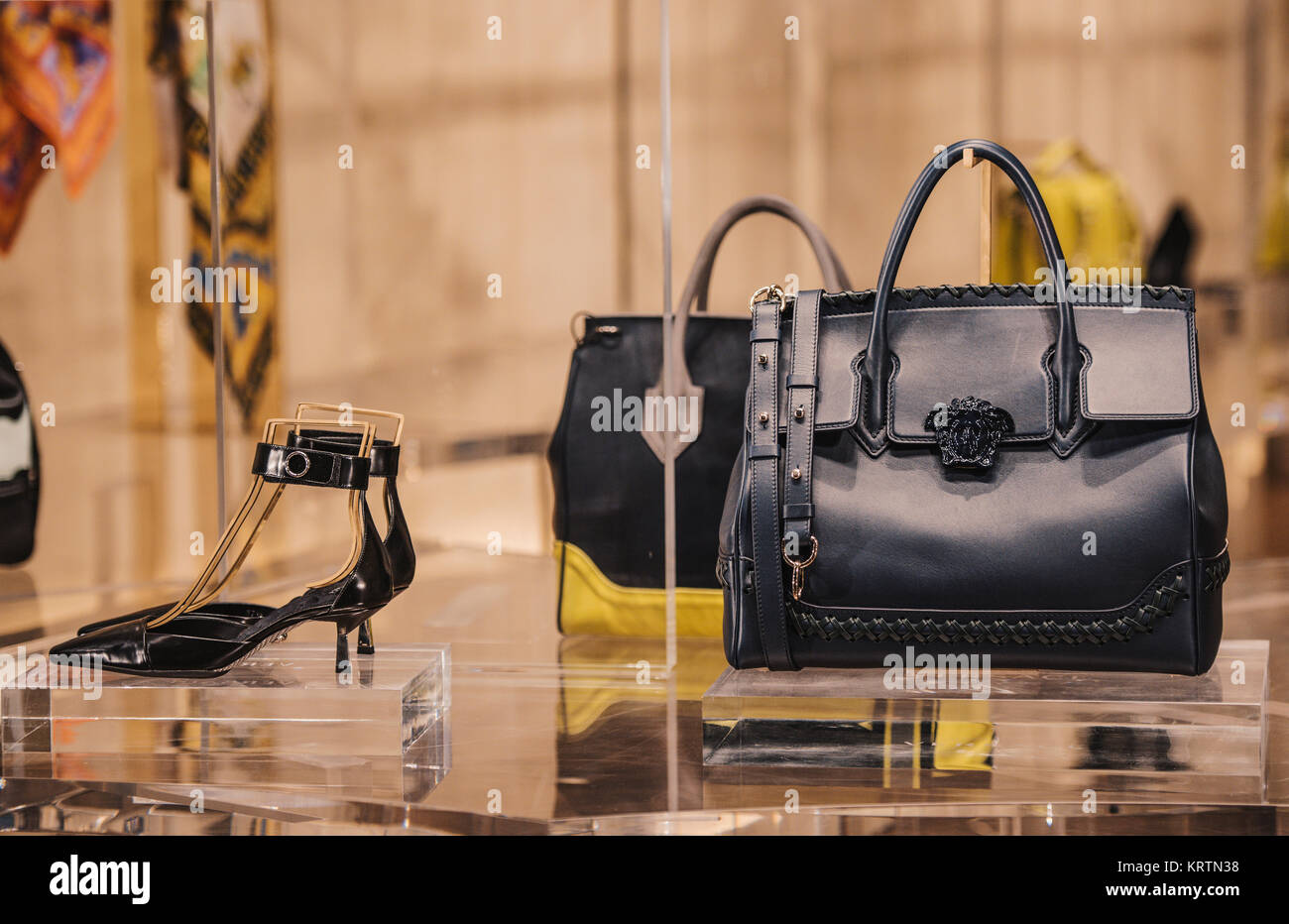 Versace shop store front hi-res stock photography and images - Alamy