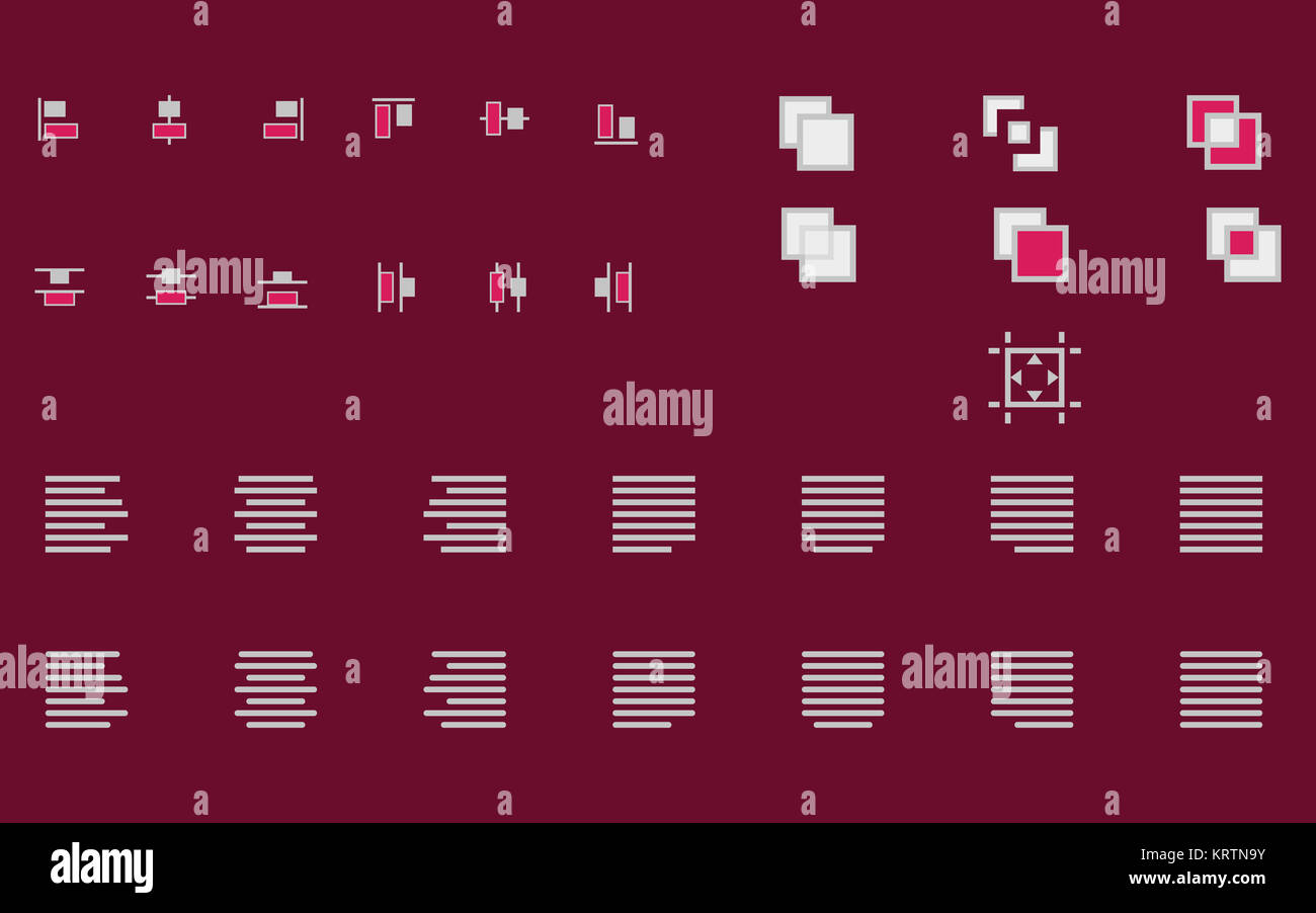 Right align symbol hi-res stock photography and images - Alamy