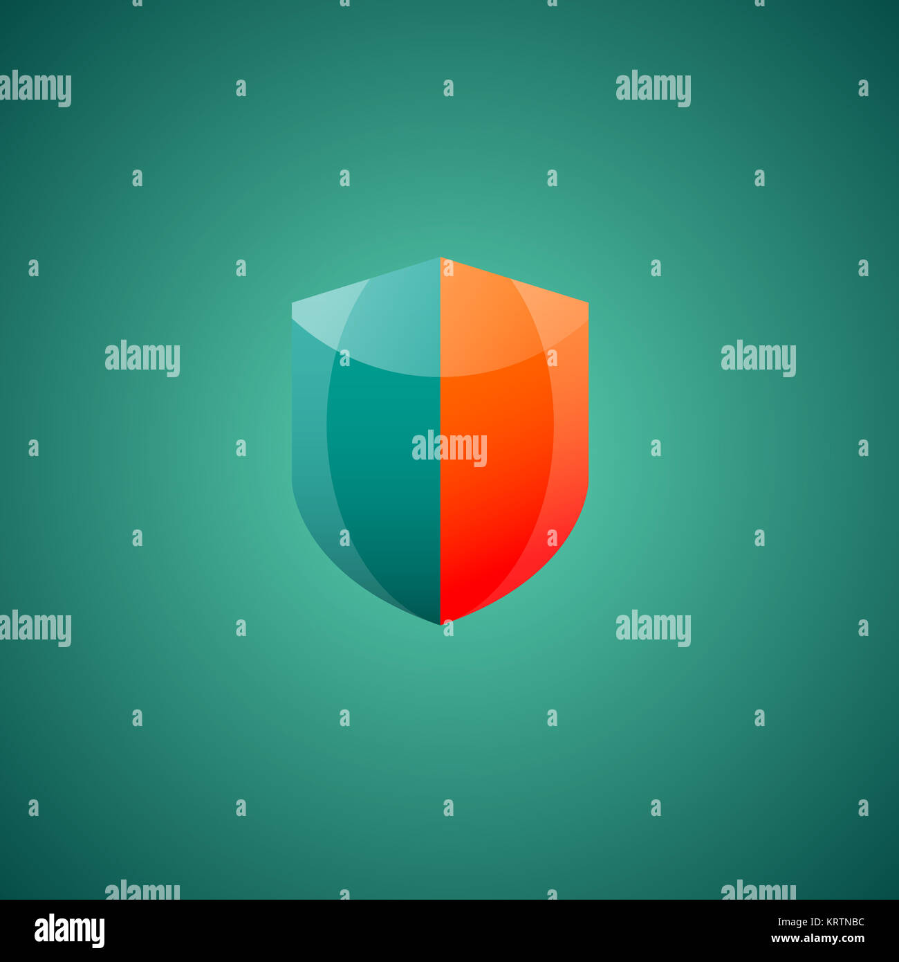 Shield logo icon design template elements Stock Photo - Alamy