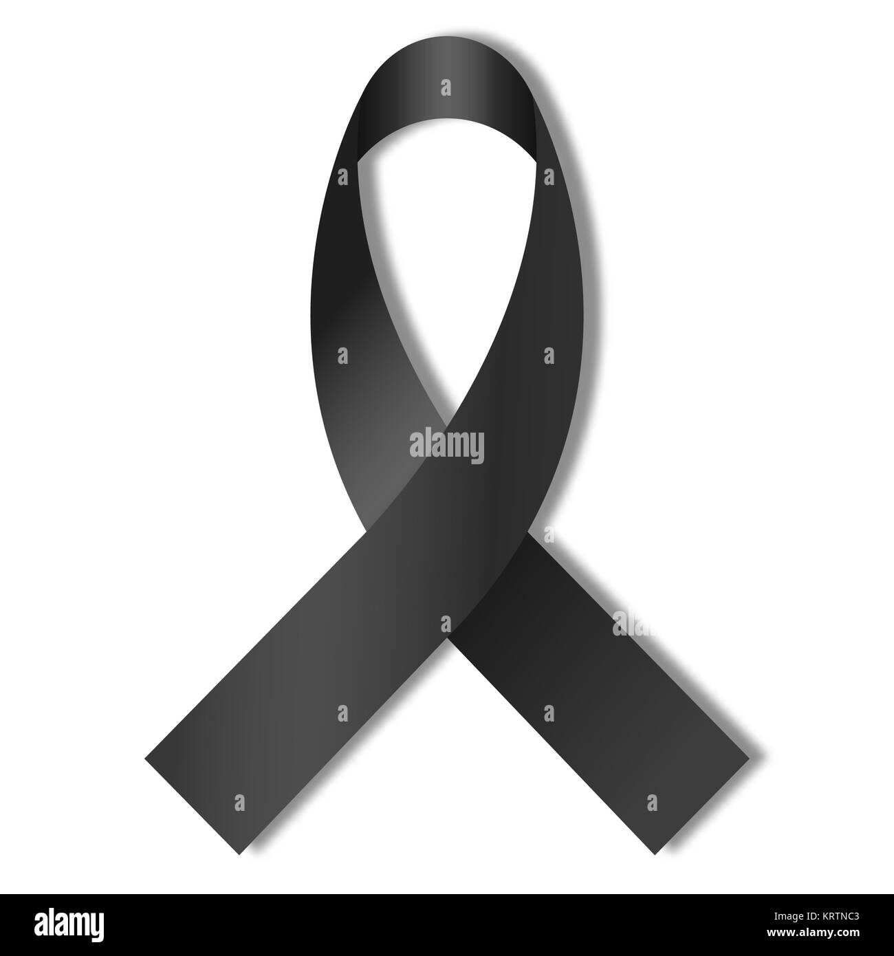 black ribbon isolated Stock Photo - Alamy