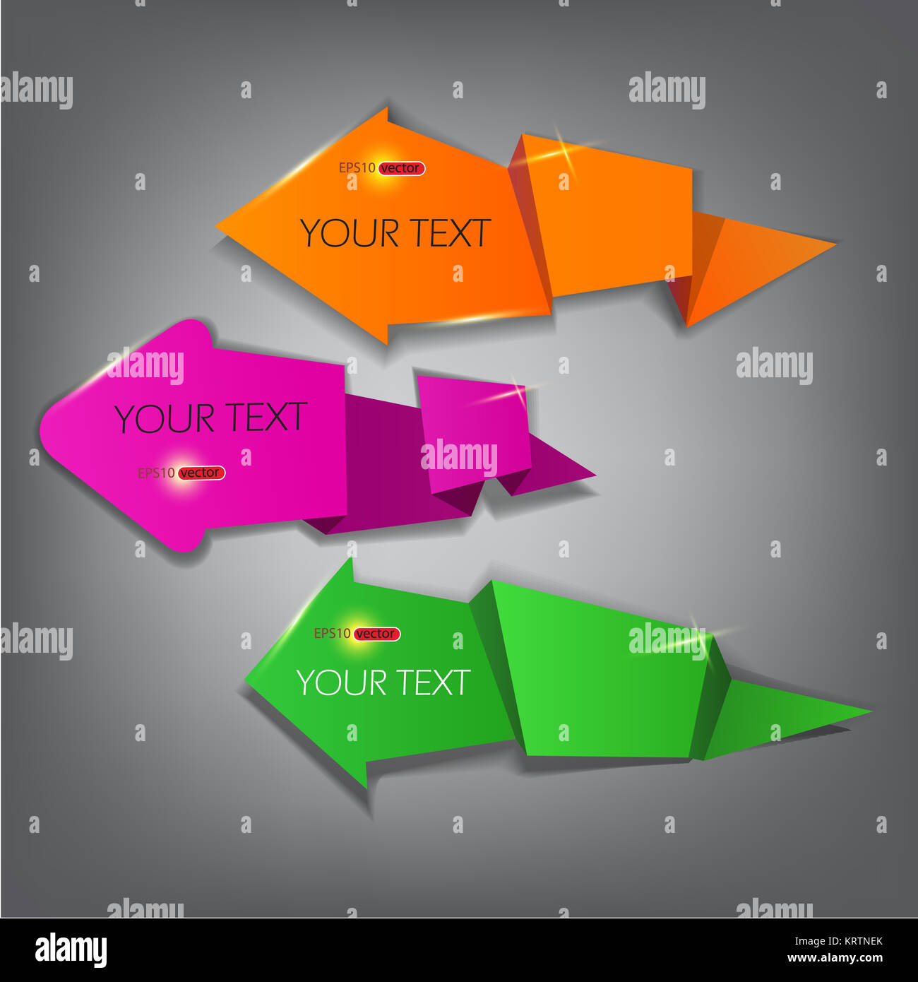 Colorful arrow stickers labels and tags Stock Photo - Alamy