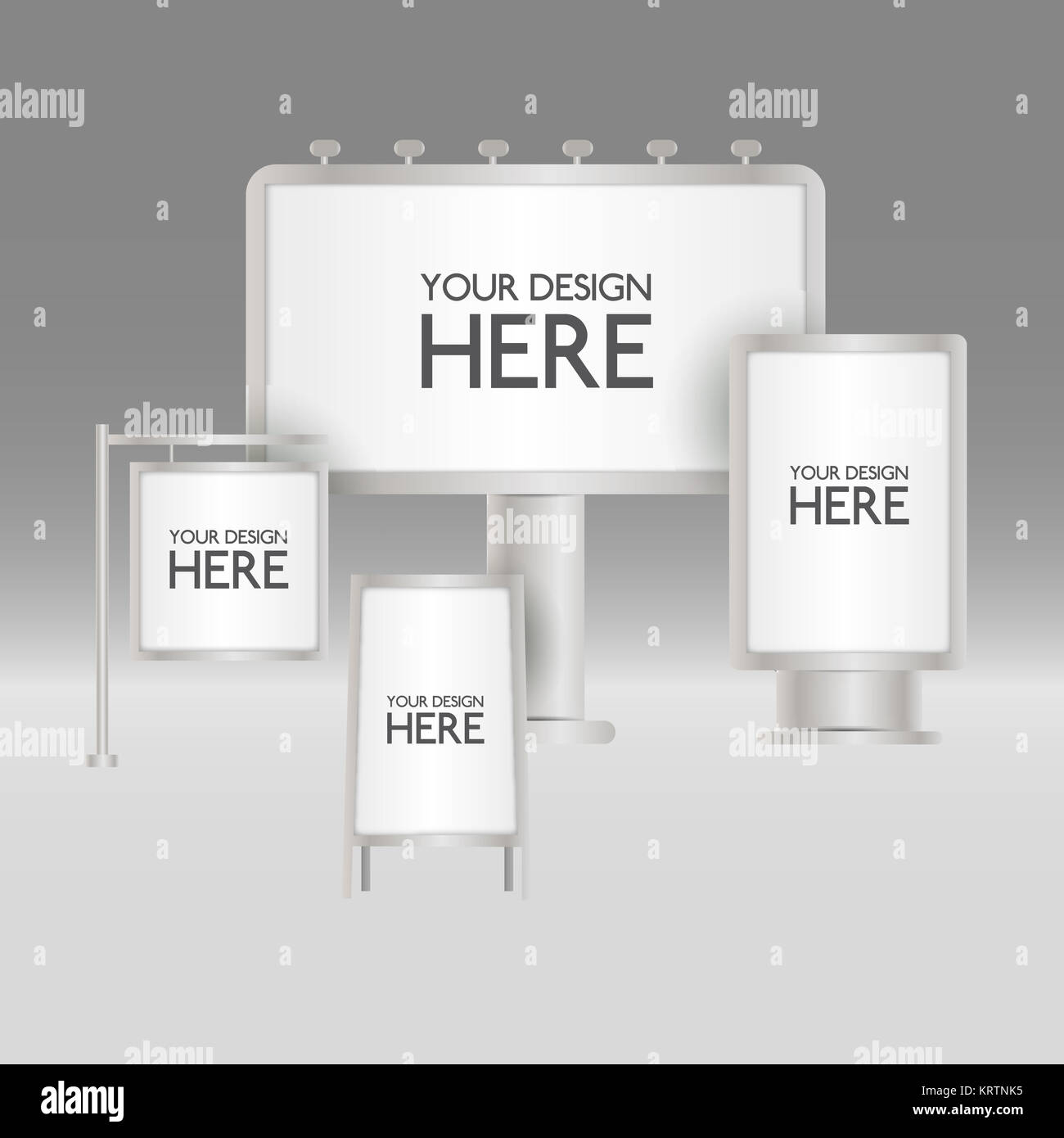 Blank sign boards Stock Photo - Alamy