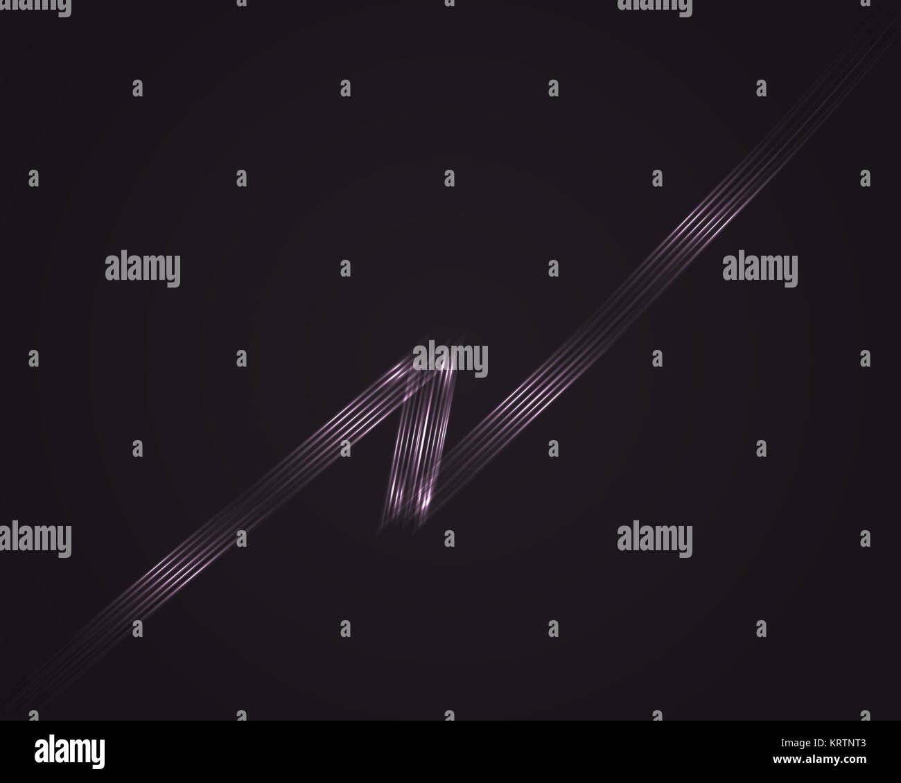 Vector Lightning. Glow lines Stock Photo - Alamy