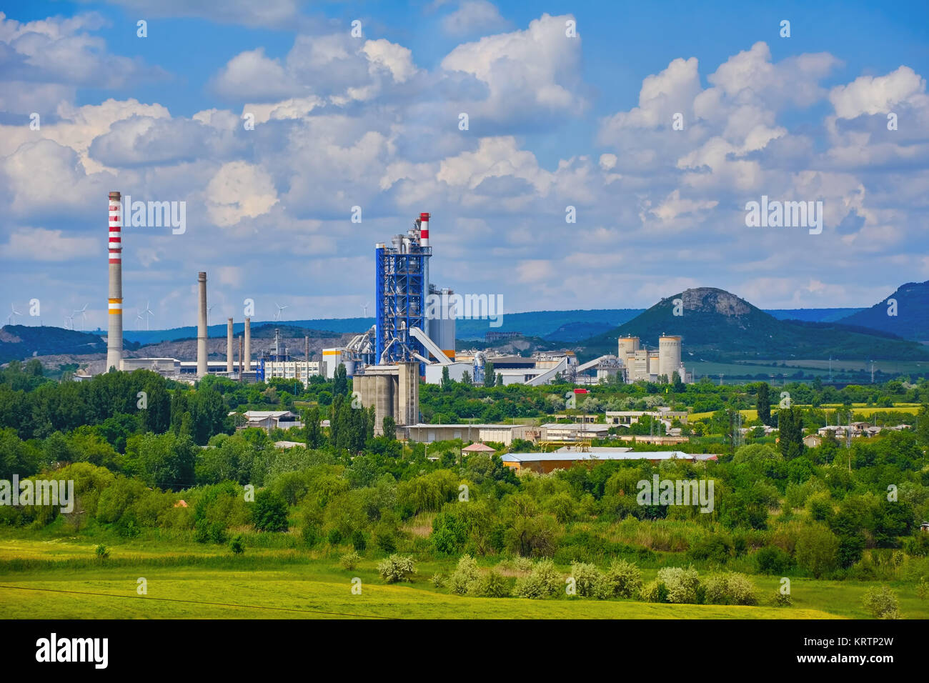 Cement Plant in Bulgaria Stock Photo - Alamy