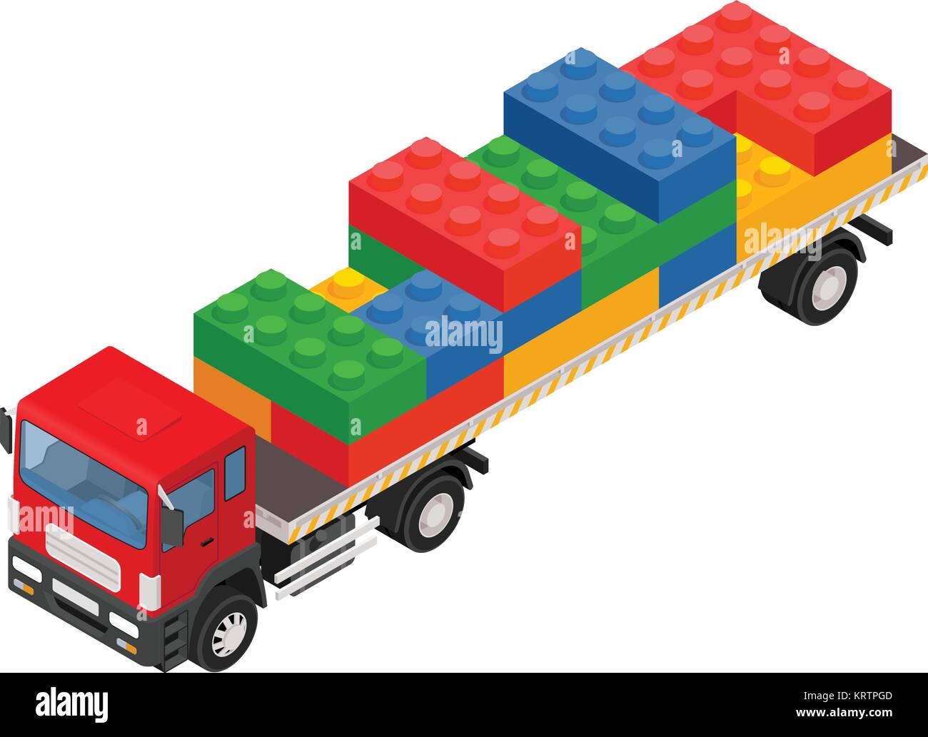 Loading bricks lorry Stock Vector Images - Alamy