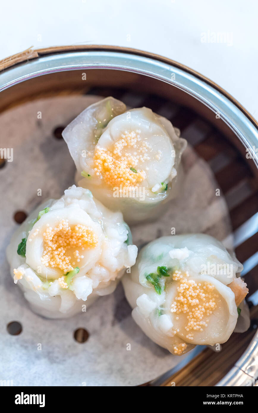 scallop Hagao Dim sum Stock Photo - Alamy