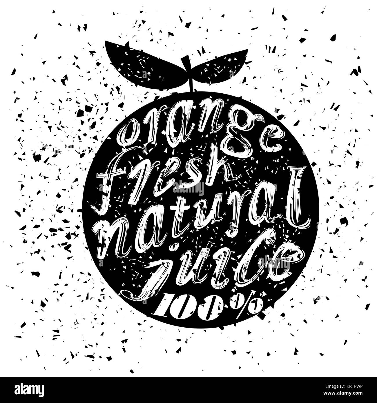 Fruit lettering Black and White Stock Photos & Images - Alamy