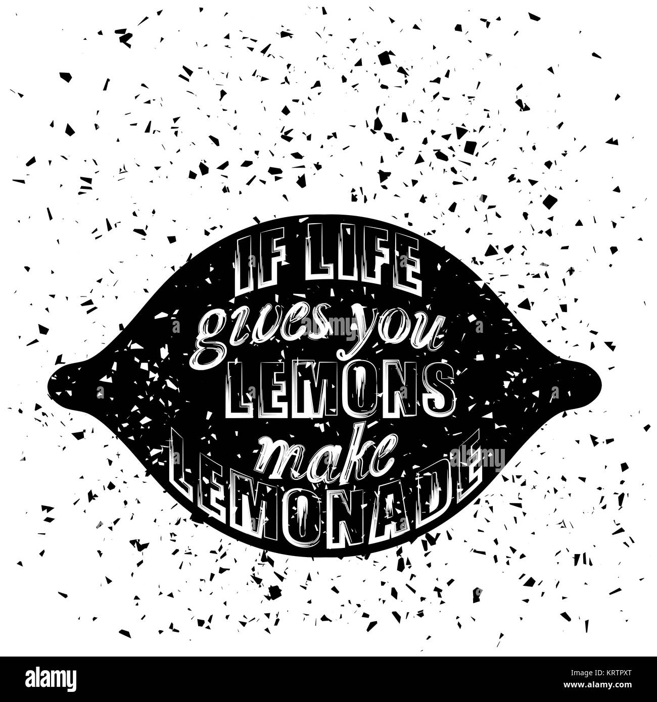 Hand drawn lemon vintage Black and White Stock Photos & Images - Alamy