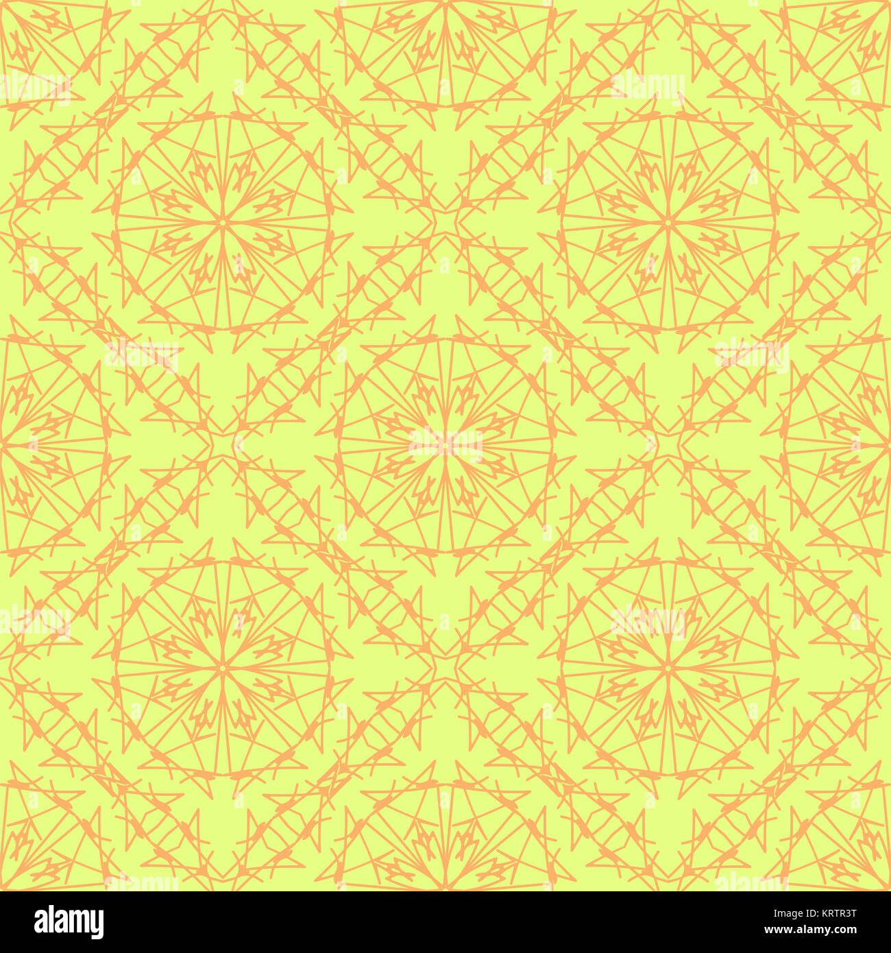 Yellow Ornamental Seamless Line Pattern Stock Photo - Alamy