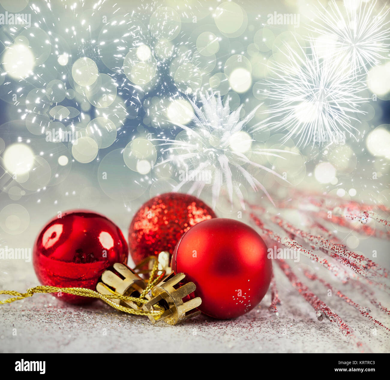 Abstract background with Christmas decorations Stock Photo - Alamy