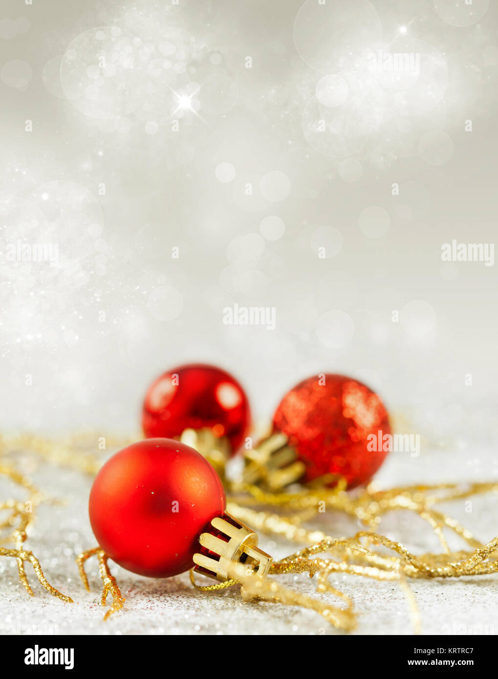 Abstract background with Christmas decorations Stock Photo - Alamy