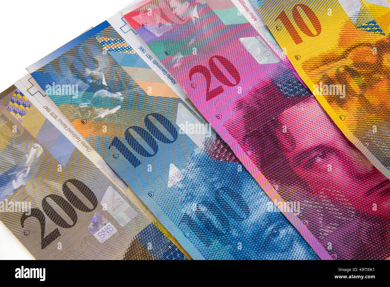 Closeup of swiss franc banknotes as nusiness background Stock Photo - Alamy
