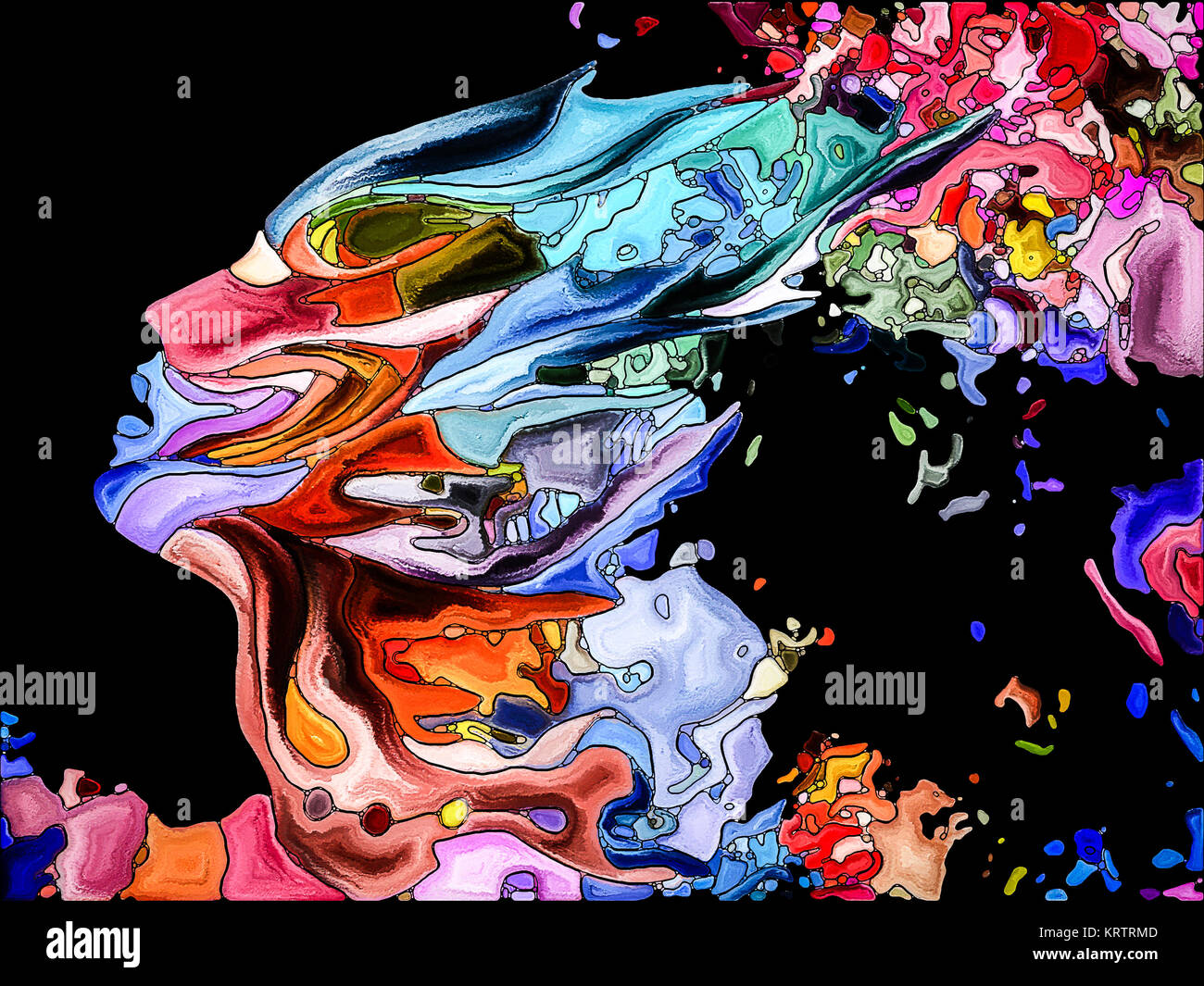 Illusion of Self Fragmentation Stock Photo - Alamy