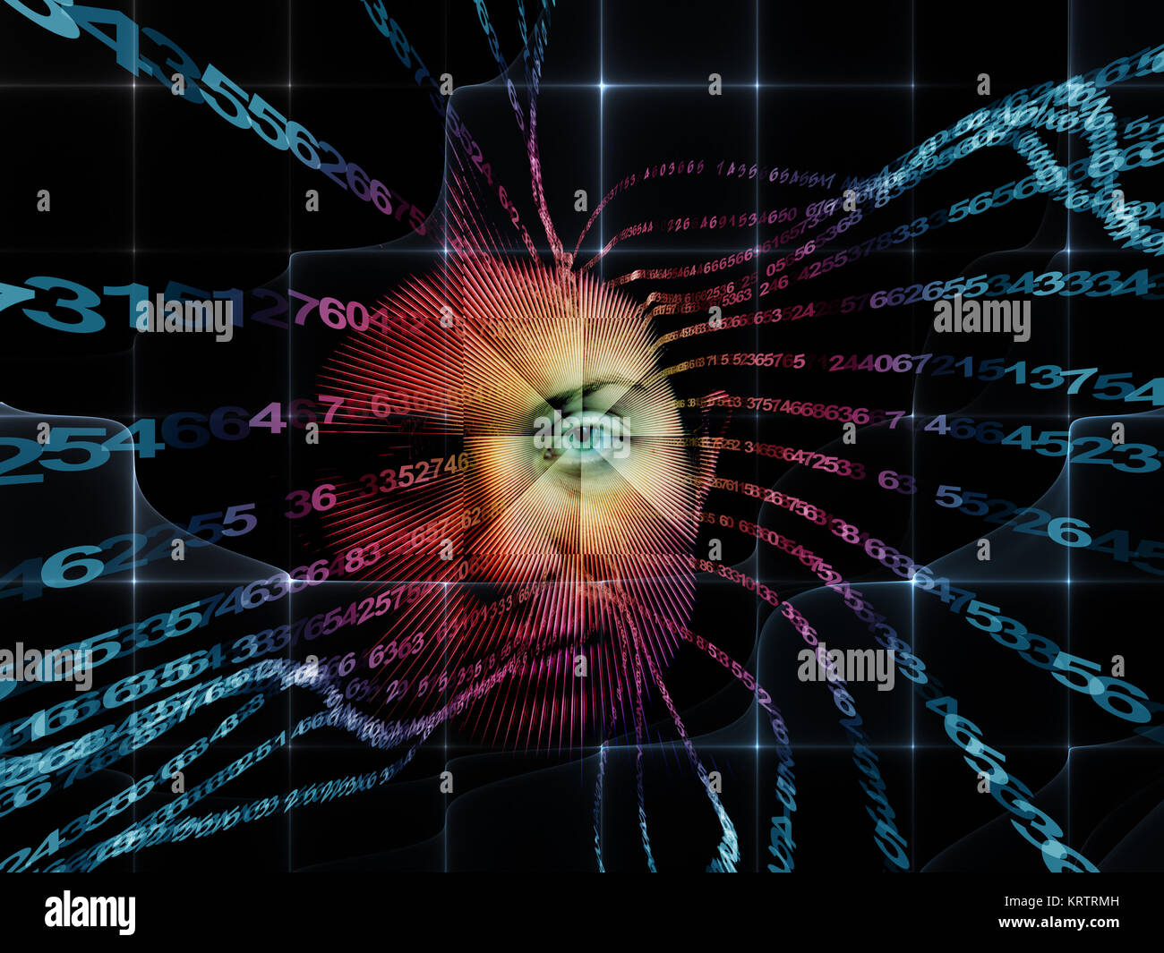 Realms of World of Numbers Stock Photo - Alamy