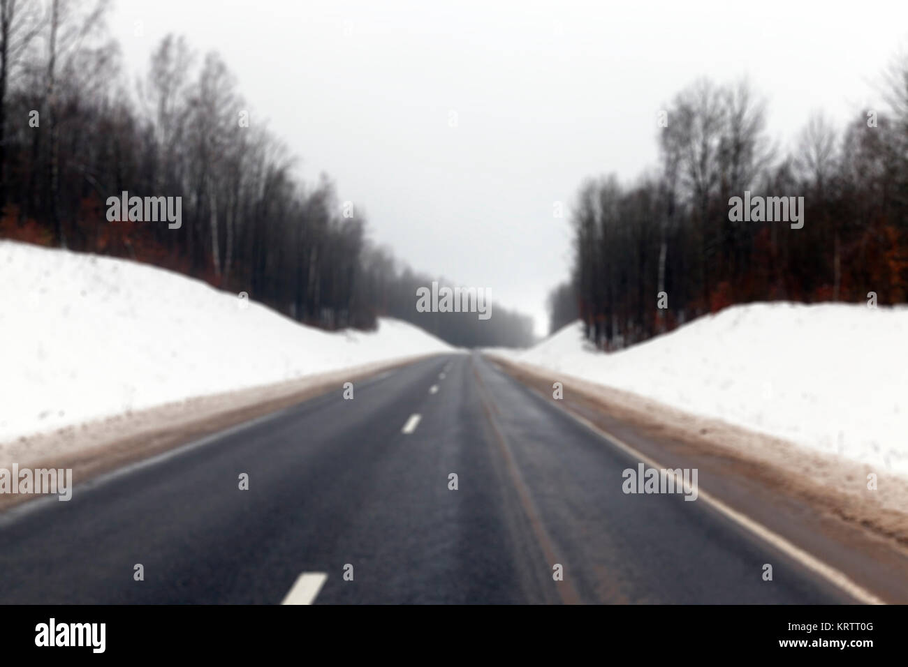 road in the winter Stock Photo - Alamy