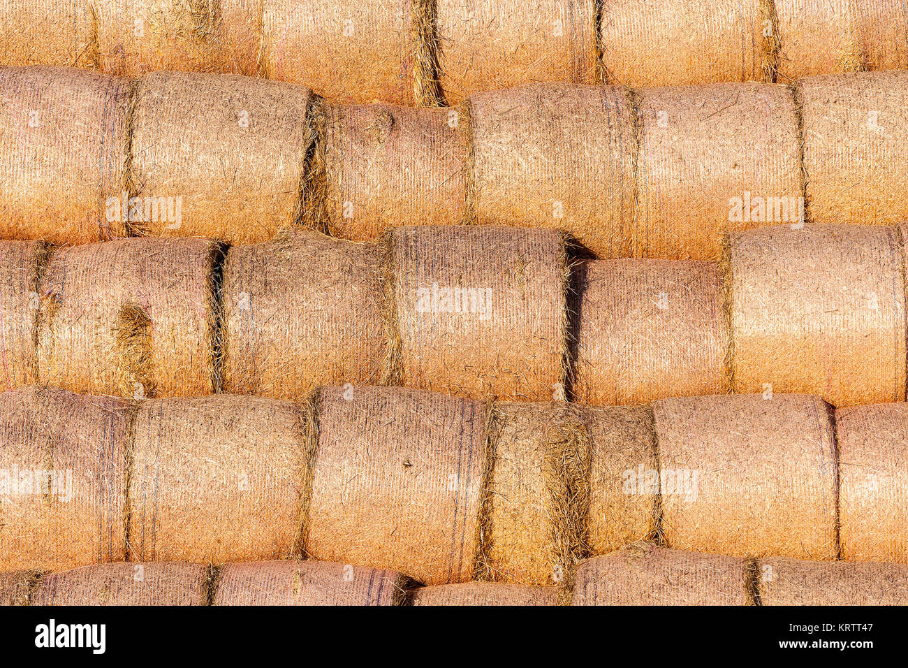 stack of straw in the field Stock Photo - Alamy