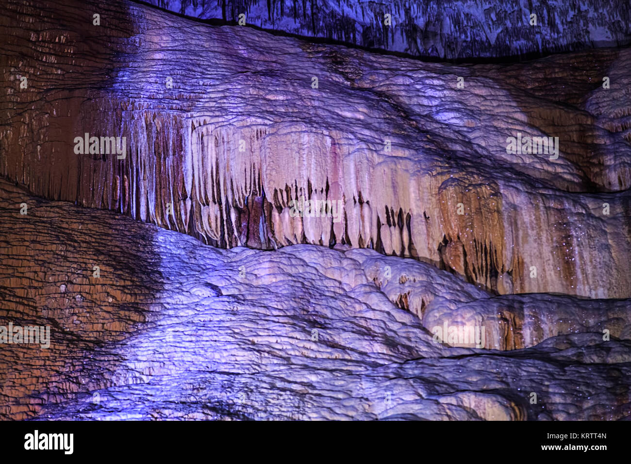 Cave Ice decorations the Special Nature Reserve Uvac Serbia Stock Photo ...