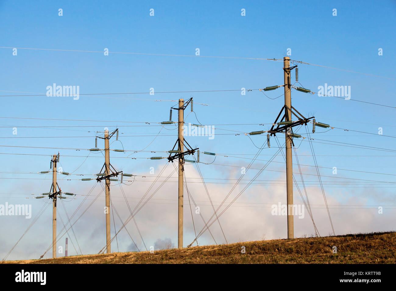 electricity transmission system Stock Photo - Alamy